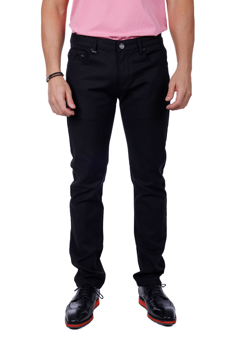 Barabas Men's Slim Fit Solid Color Plain Premium Casual Pants 3CPW32